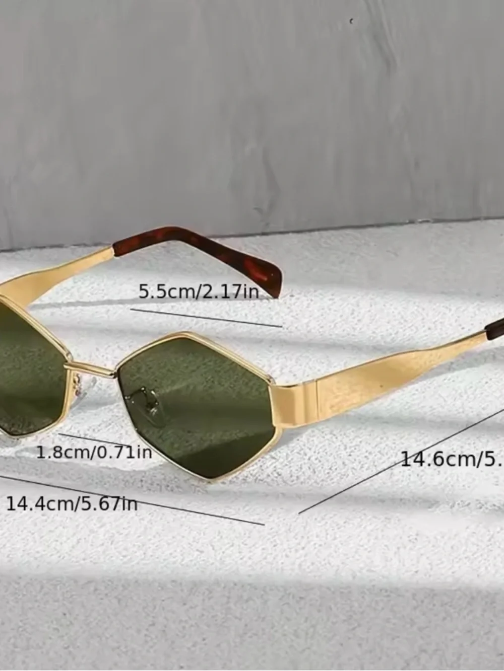 Target | Accessories | Target Gold Frame Black Lens Hexagonal ...
